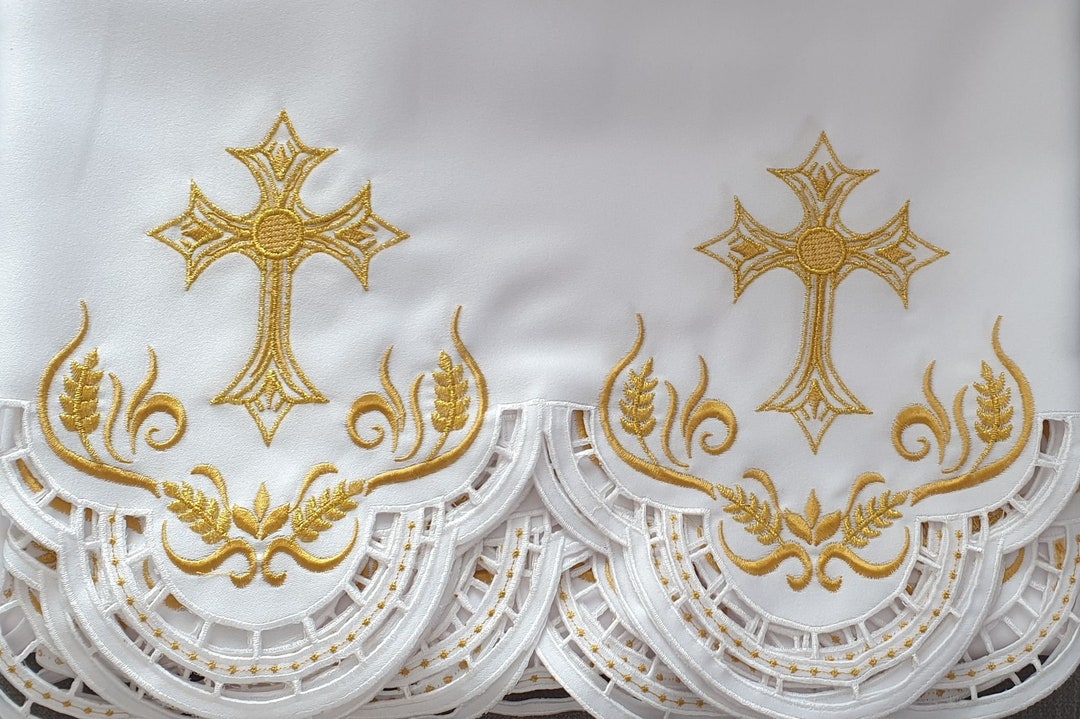 Embroidered Altar Cloth - Eucharistic Pattern (104) - Etsy