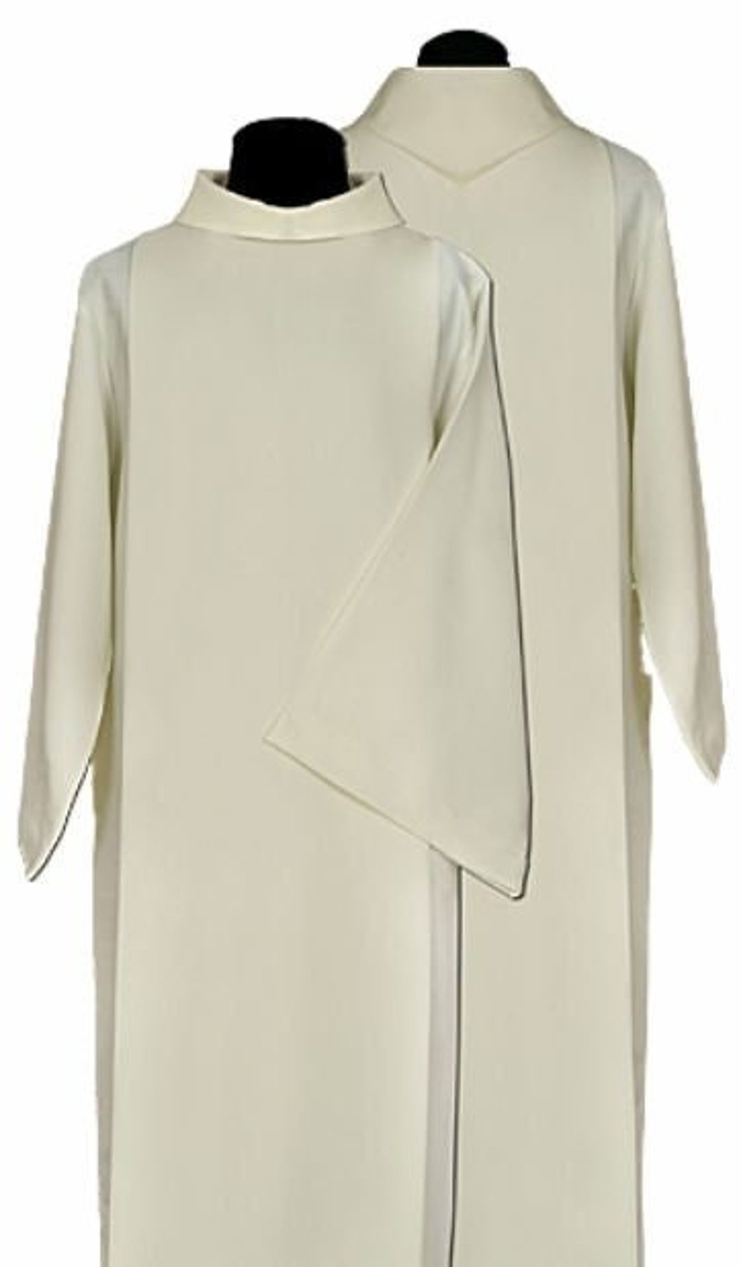 Hooded Priest Alb, Wide Tabs - Etsy