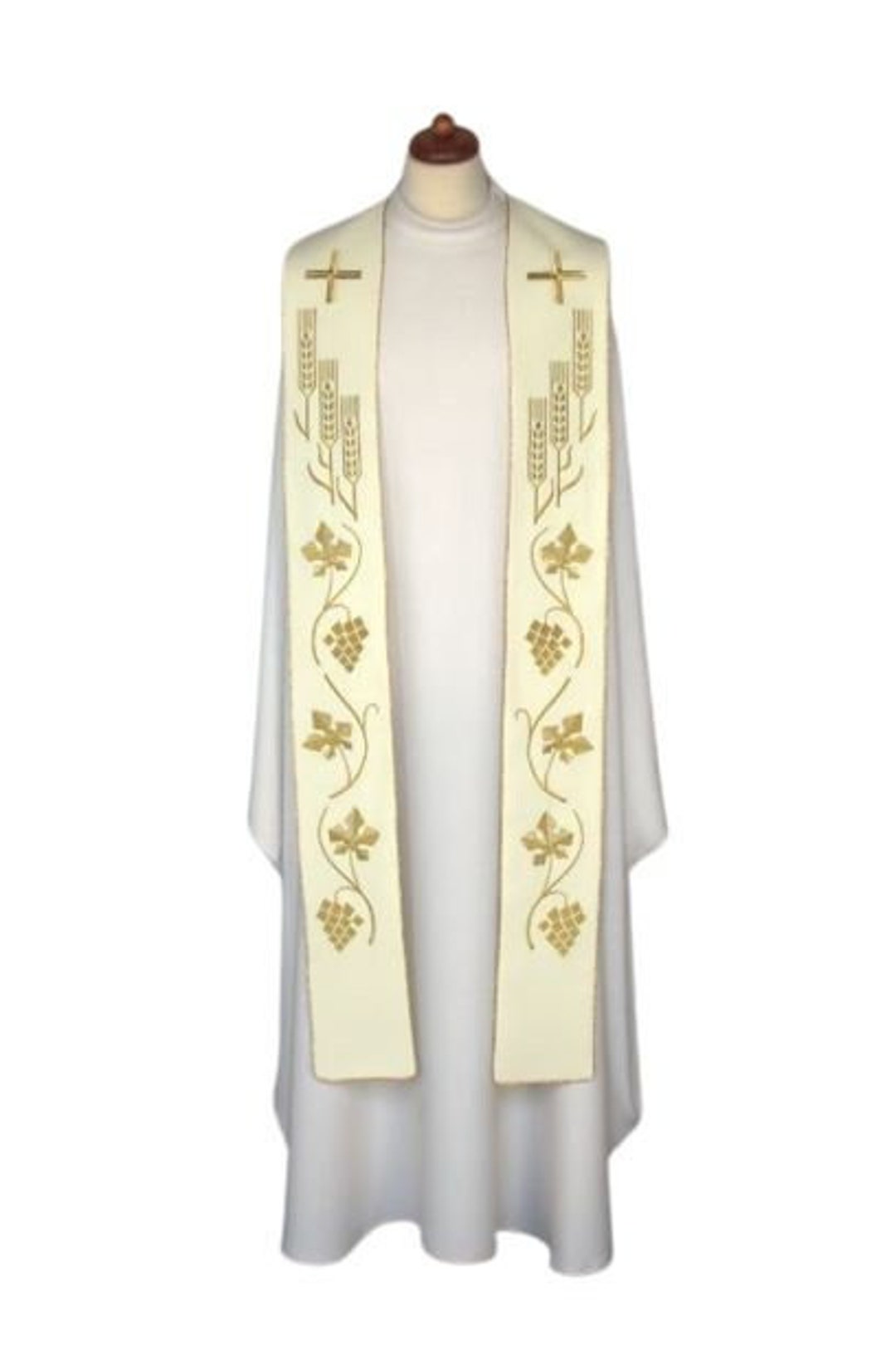 Embroidered Stole for Concelebration - Liturgical Colors, Rich ...
