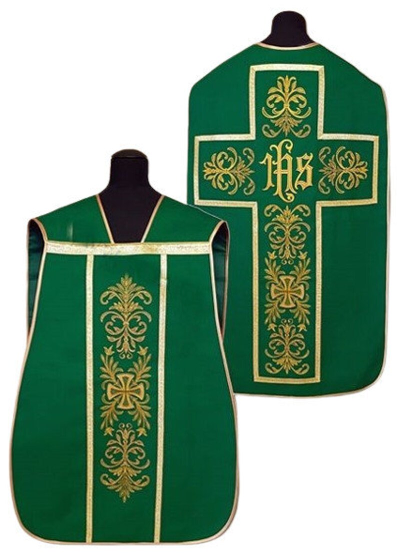 Roman Chasuble IHS Liturgical Colors - Etsy