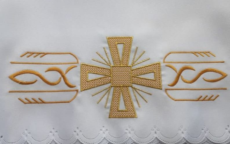 Easter Altar Cloth Embroidered Lamb - Etsy