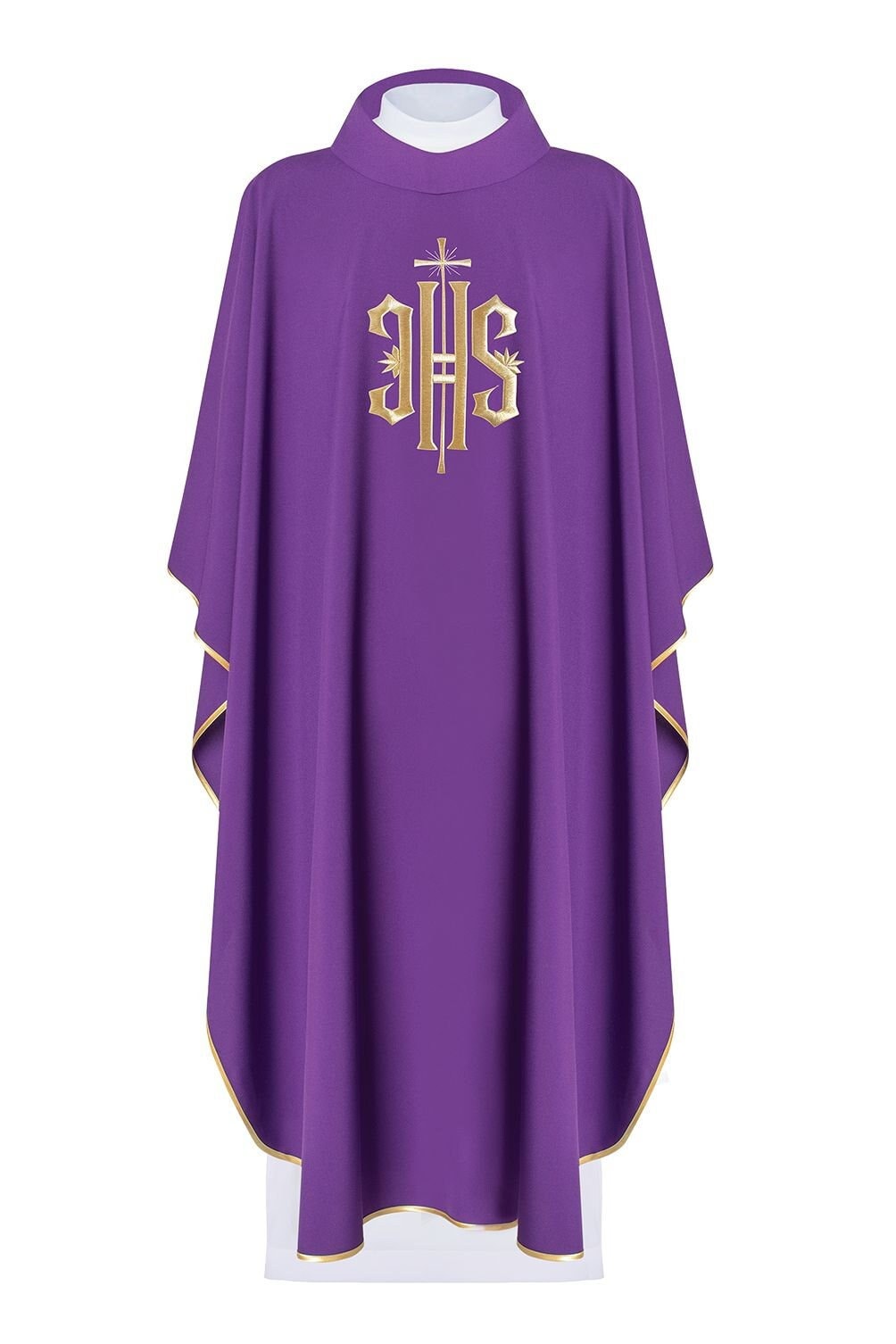Embroidered Chasuble With Ihs Symbol Purple H5 - Etsy
