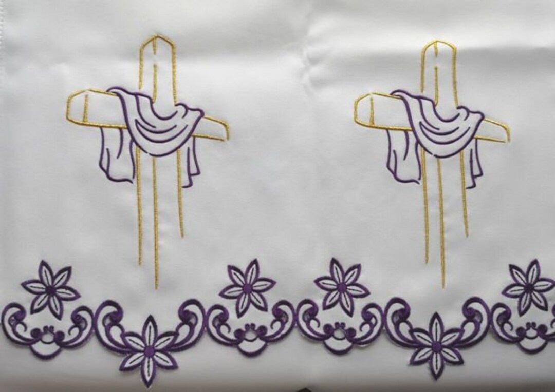 Embroidered Altar Cloth - Eucharistic Pattern (213) - Etsy