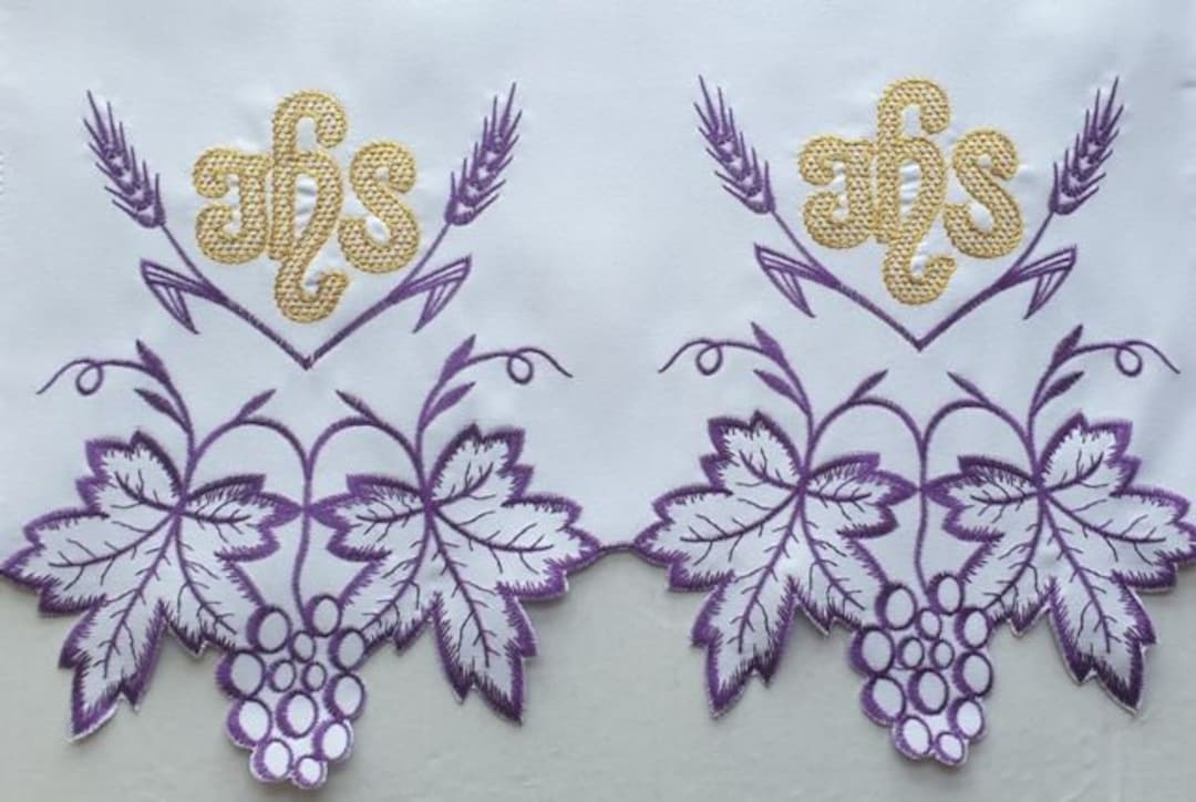 Embroidered Altar Cloth - Eucharistic Pattern (199) - Etsy