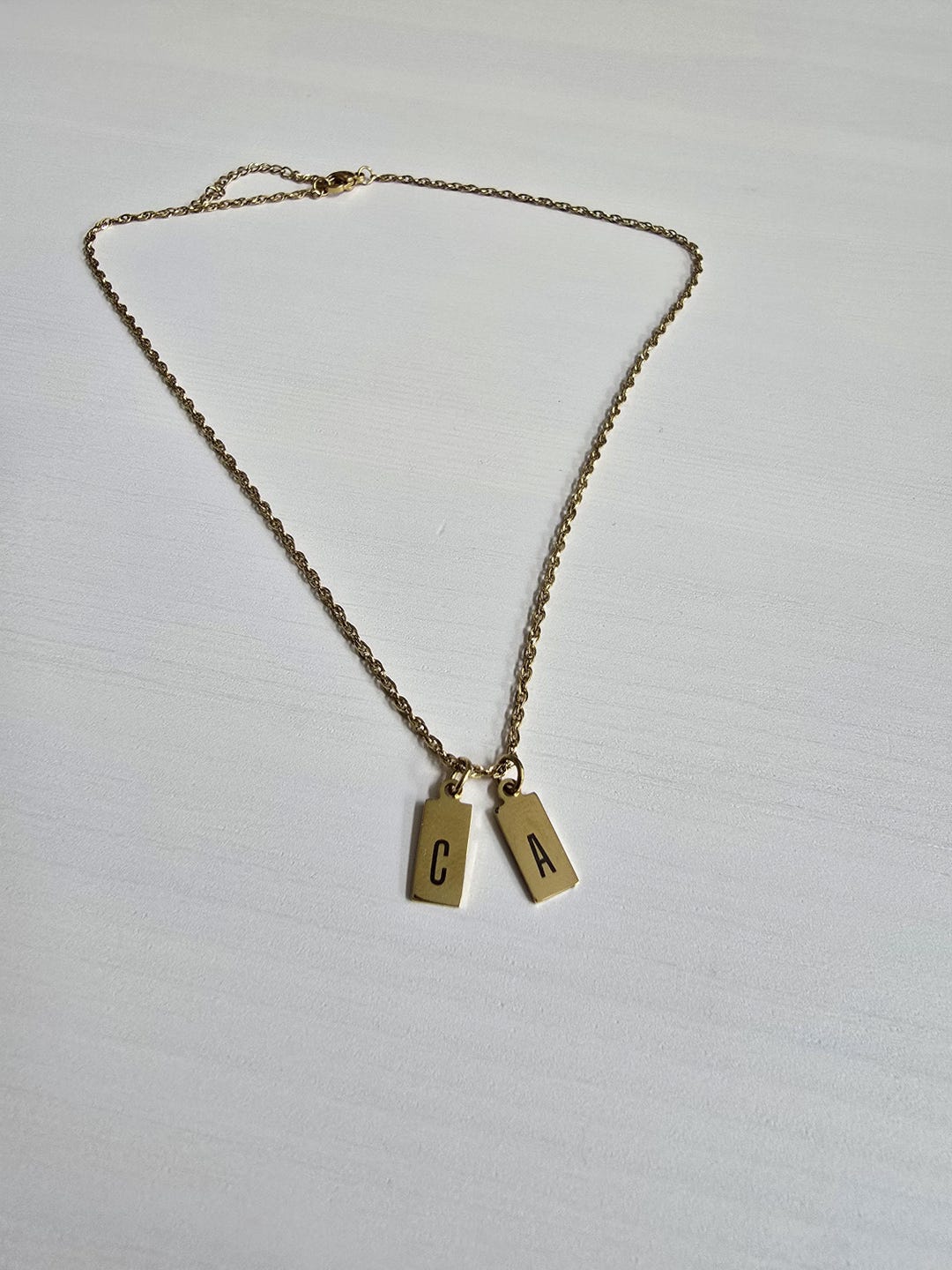 Personalized Initial Pendant Necklace: Engraved Gold or Silver Jewelry ...