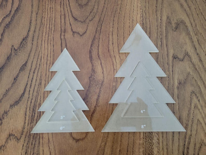 Acrylic Christmas Tree Router Template: Woodworking Stencil - Etsy