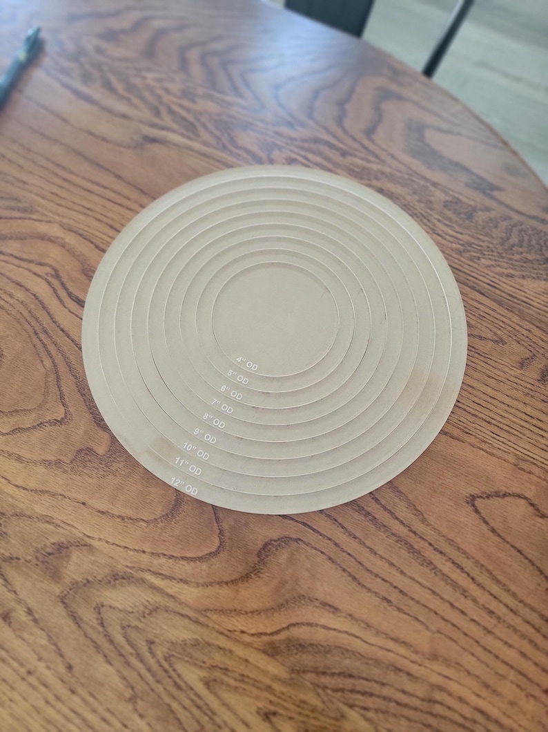 Acrylic Circle Router Template: Woodworking Stencil - Etsy