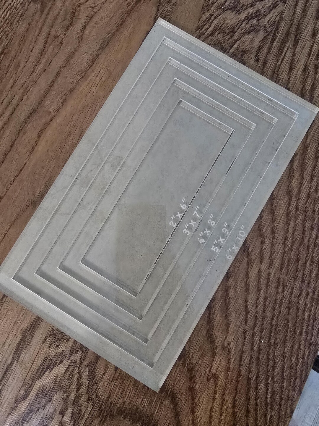 Acrylic Rectangle Tray Template, Router Template, Router Stencil, Texas ...