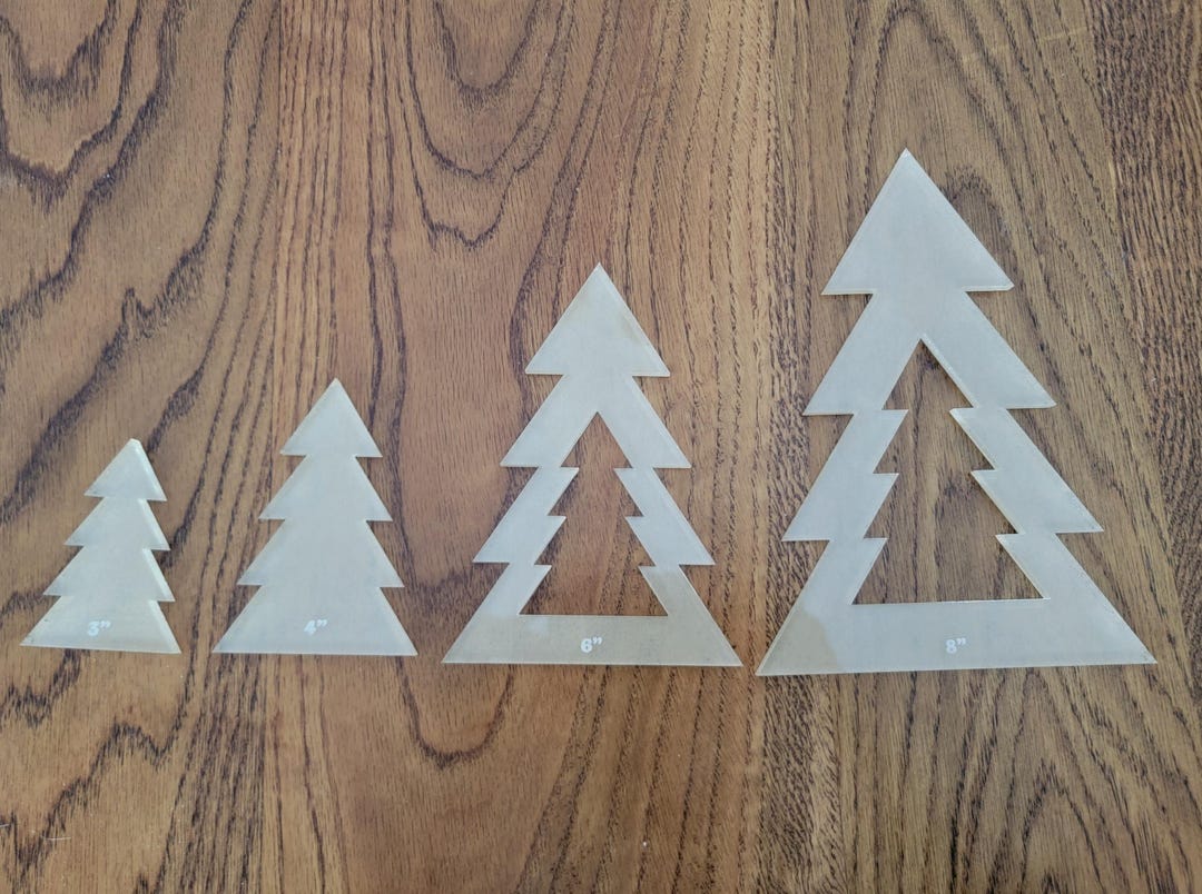 Acrylic Christmas Tree Router Template: Woodworking Stencil - Etsy