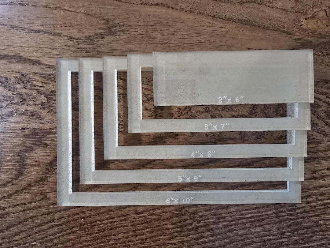 Acrylic Rectangle Tray Template, Router Template, Router Stencil, Texas ...