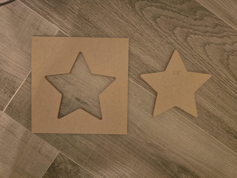 Acrylic Star Template, Router Template, Router Stencil, Star Router ...