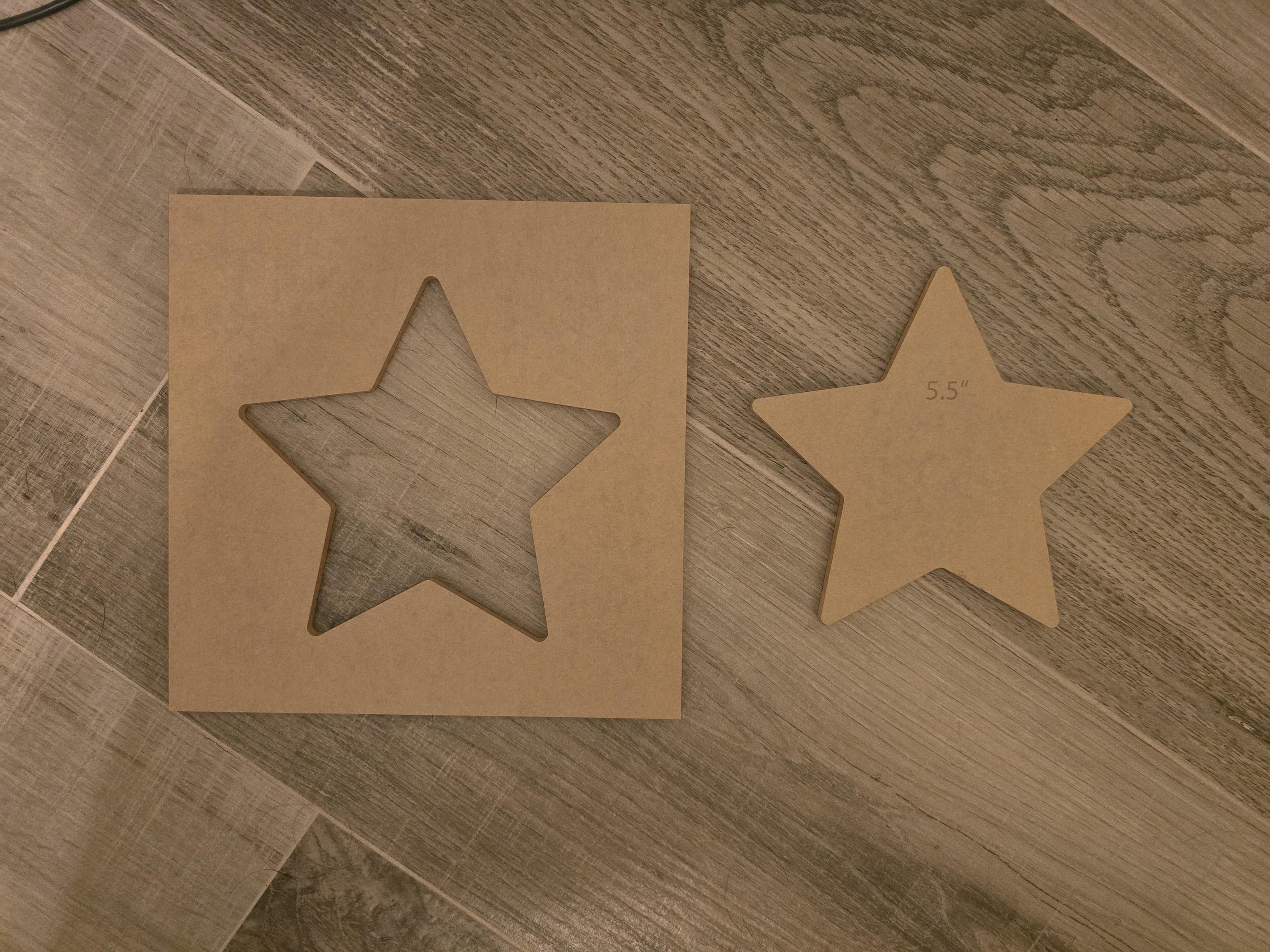Acrylic Star Template, Router Template, Router Stencil, Star Router ...