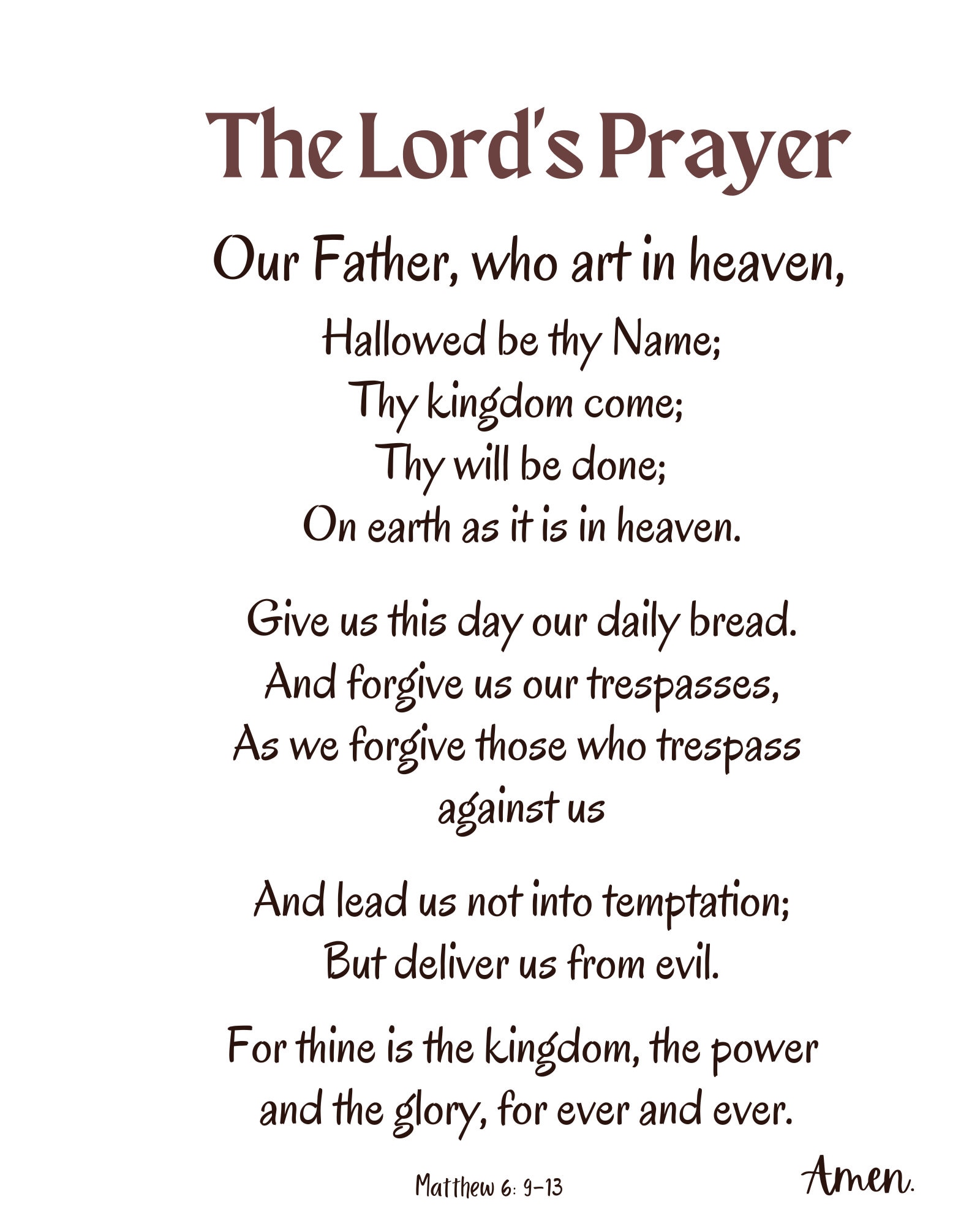 The Lord's Prayer SVG PDF PNG Digital Download - Etsy Australia