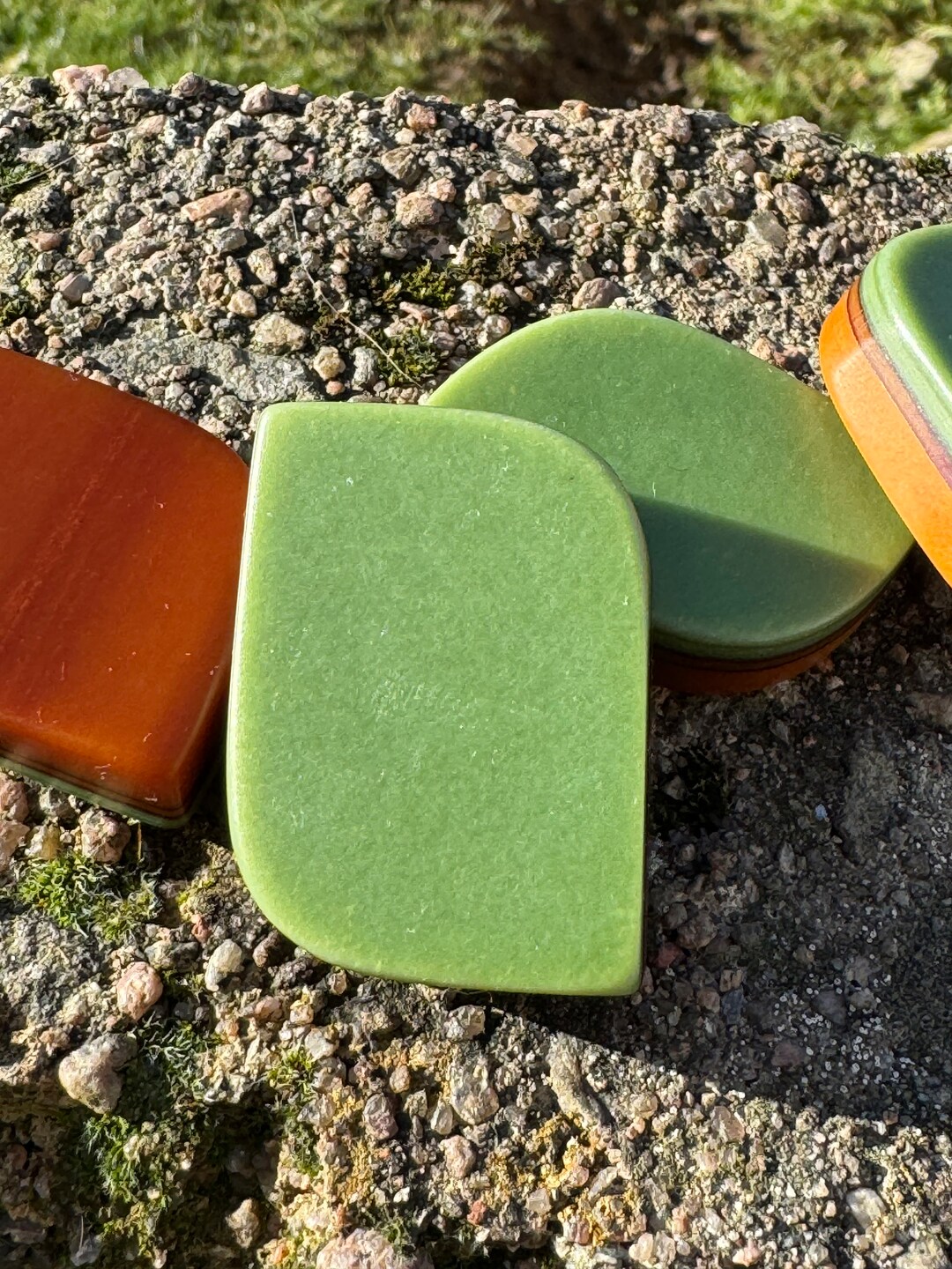 Handmade Worry Stone Vintage Paper Micarta - Etsy