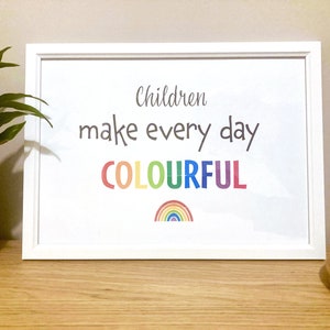 Classroom Rainbow Poster - Etsy