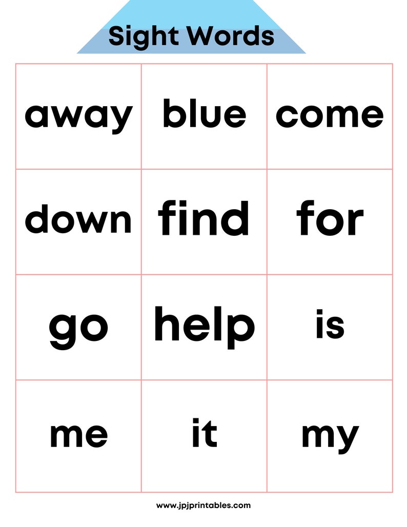 Pre-k & Kindengarten Worksheets, Sight Words, Trace, Sentences, Digital ...