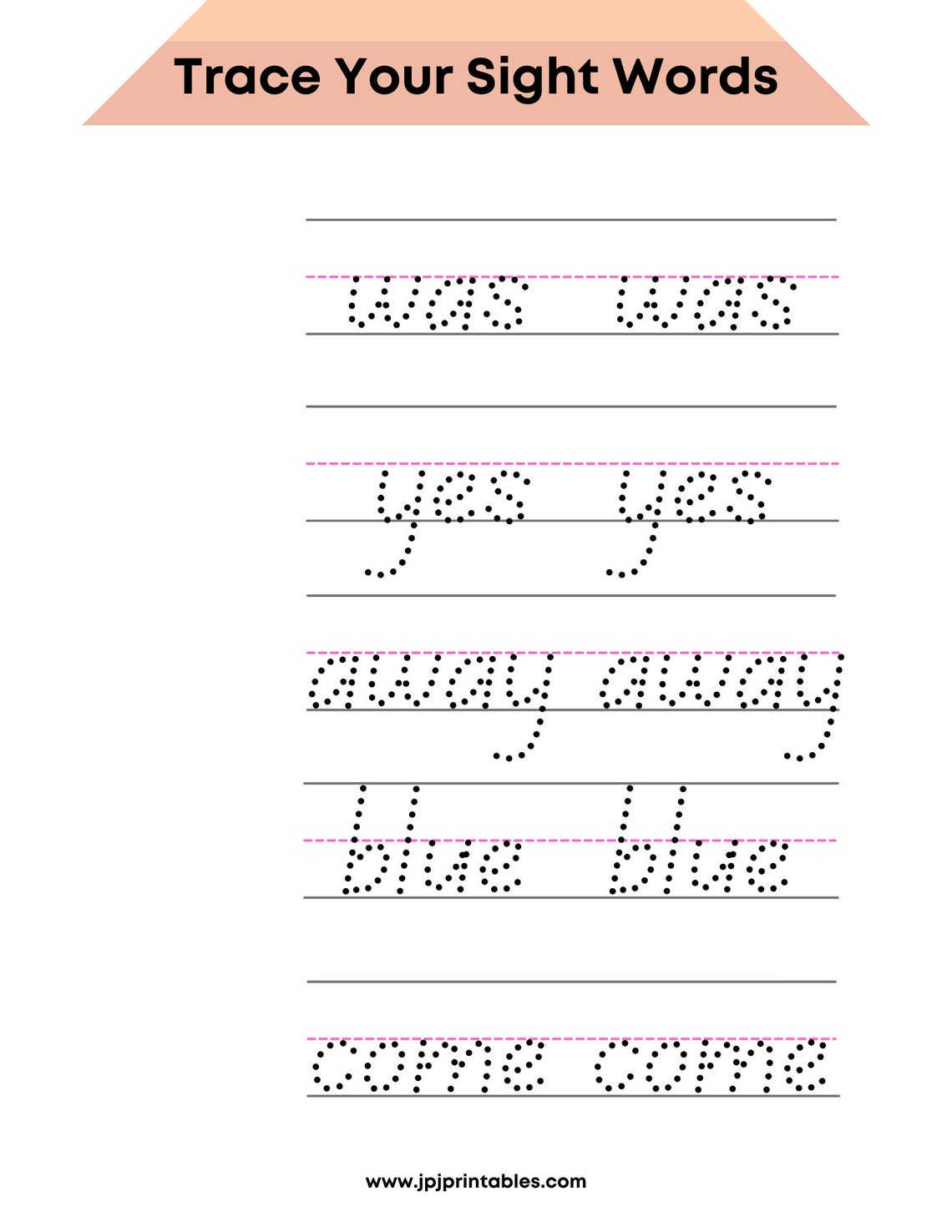 Pre-k & Kindengarten Worksheets, Sight Words, Trace, Sentences, Digital ...