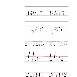 Pre-k & Kindengarten Worksheets, Sight Words, Trace, Sentences, Digital ...