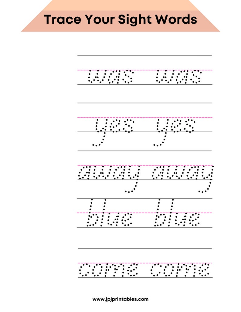 Pre-k & Kindengarten Worksheets, Sight Words, Trace, Sentences, Digital ...