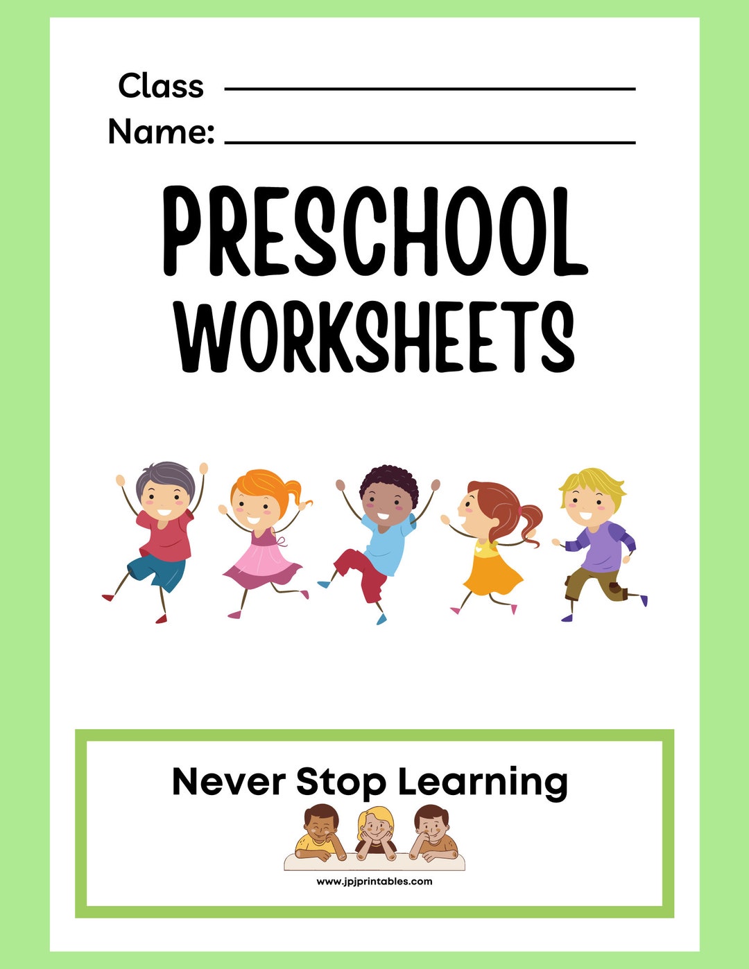Preschool Learning Worksheets, 18 Pages of Numbers and Counting, Color ...