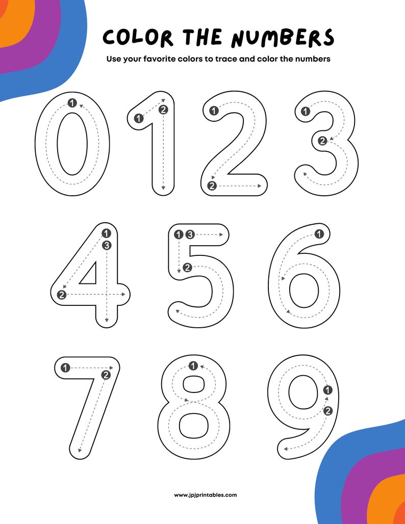 Count and Color Worksheets for Pre-k 2nd Grade, PDF Format, Printable ...