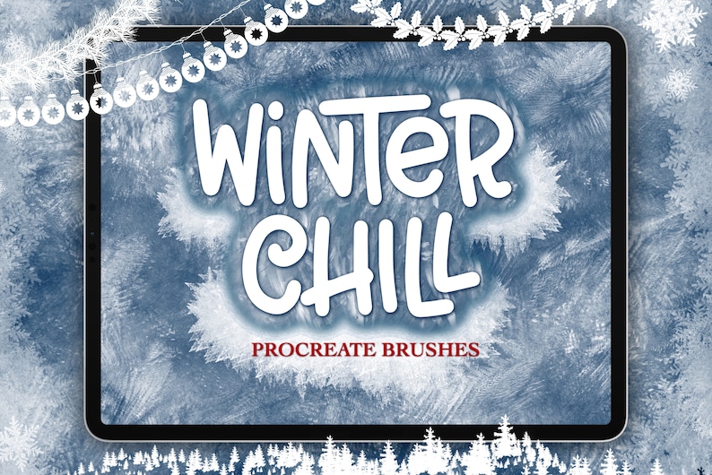112 Winter Chill Procreate Brushes - Etsy