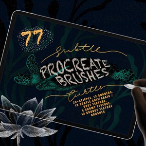 Subtle Turtle Procreate Brushes - Etsy