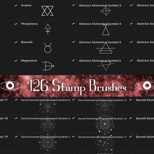 Alchemist Stamp Brushes Ps/procreate - Etsy