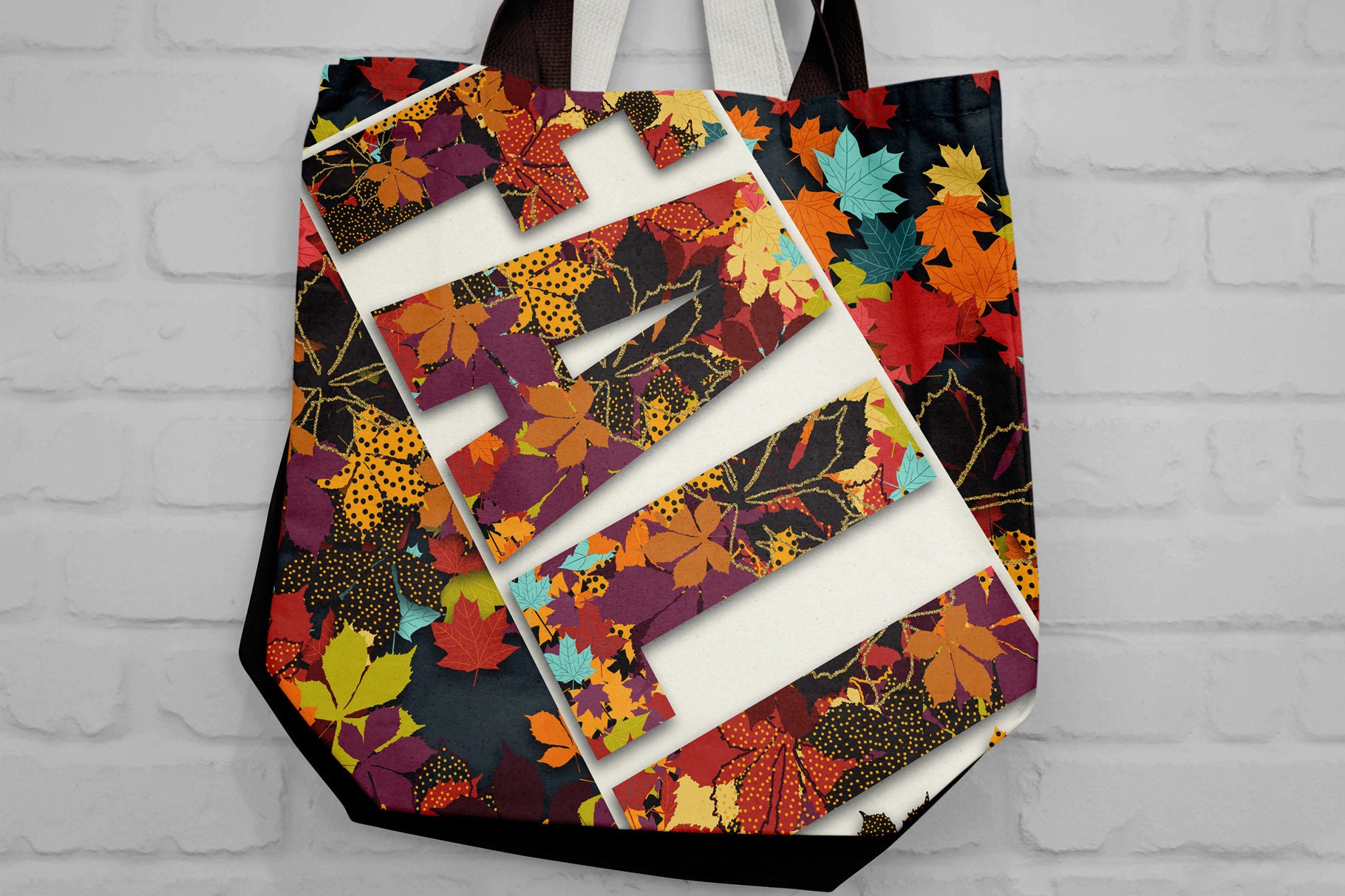 Vector Fall Leaves Scatter Brushes - Etsy