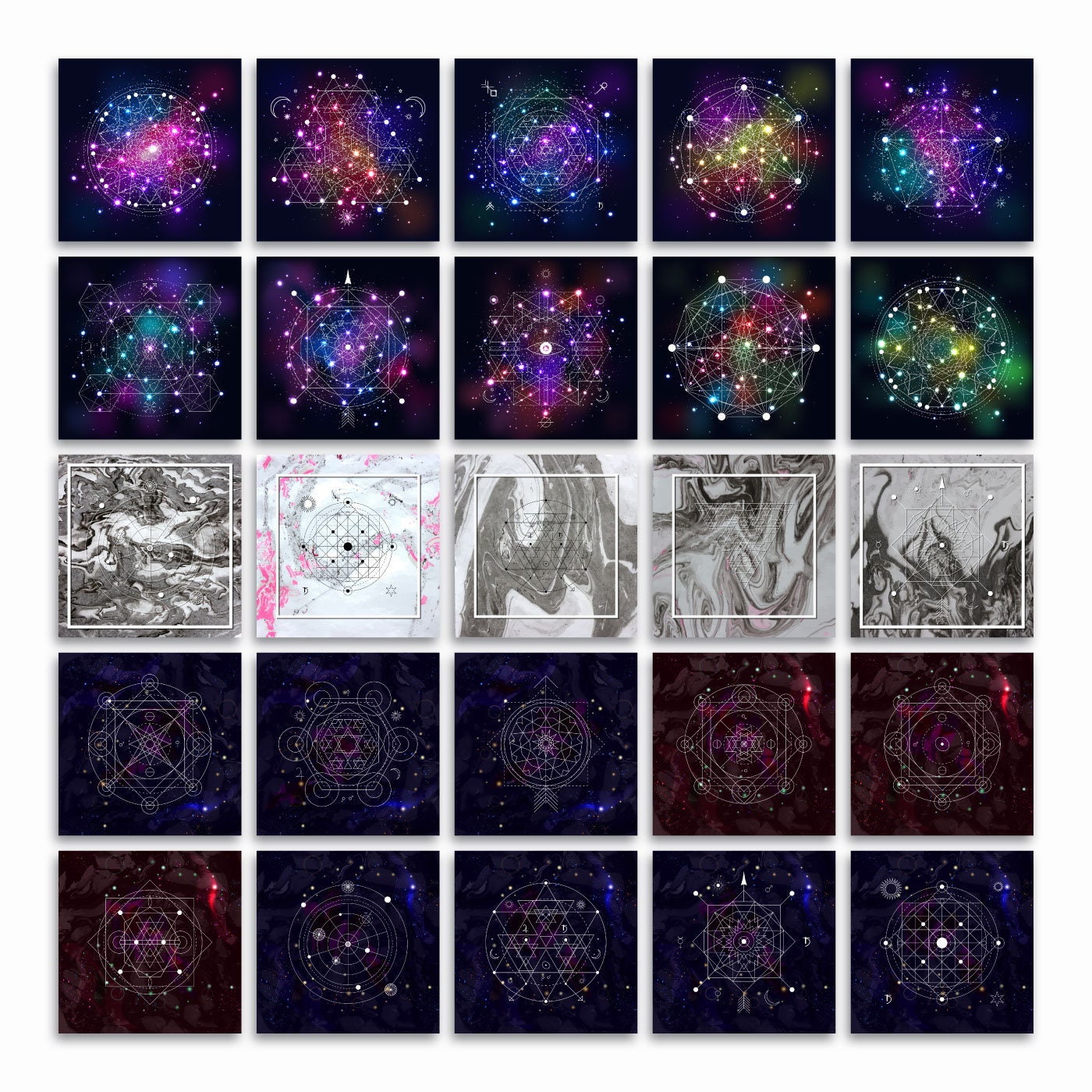 Vector Sacred Geometry Set - Etsy