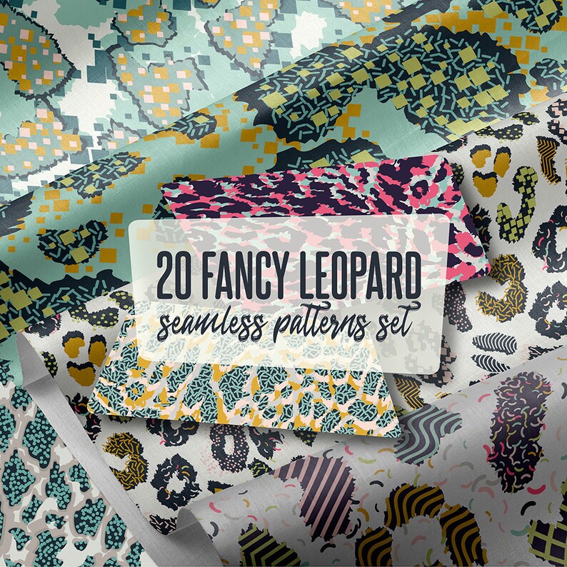 20 Fancy Leopard Patterns Set - Etsy
