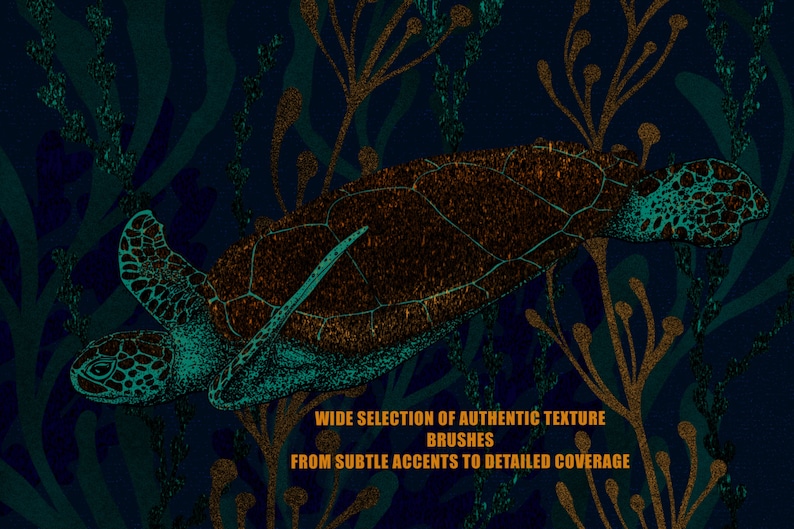 Subtle Turtle Procreate Brushes - Etsy