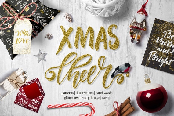 Xmas Cheer Vector Kit - Etsy