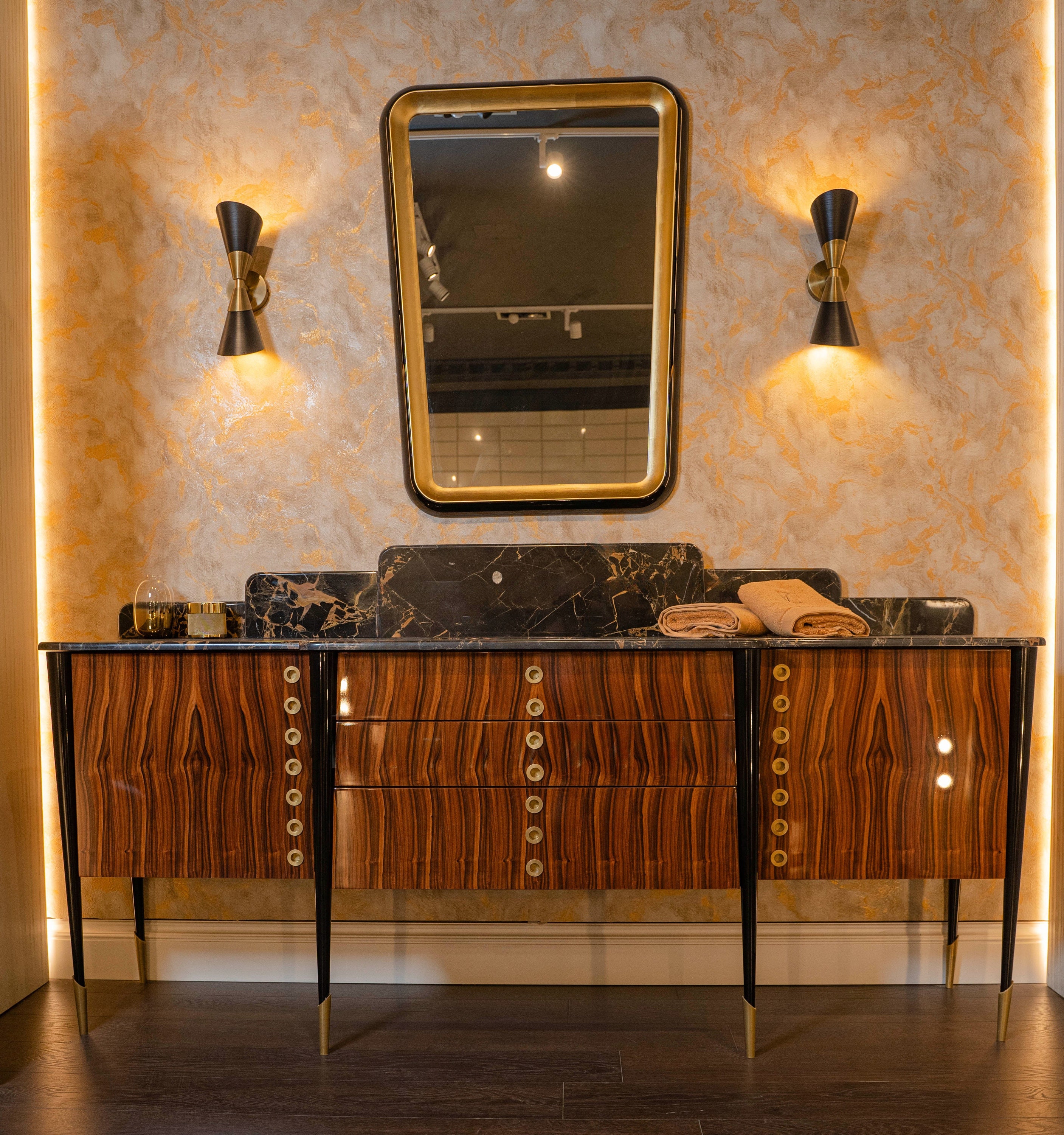 Mayfair 83 Inch Rosewood Single Sink Bathroom Vanity - Etsy