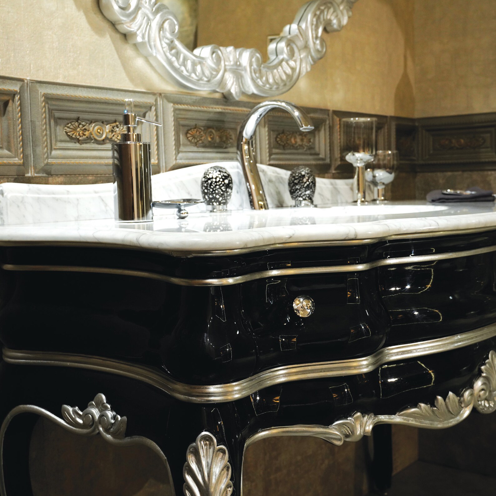 AFRODIT 49 Inch Black Silver Single Sink Bathroom Vanity - Etsy