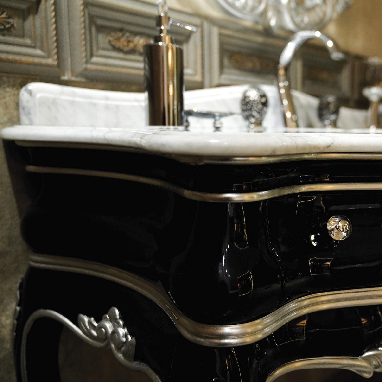 AFRODIT 49 Inch Black Silver Single Sink Bathroom Vanity - Etsy