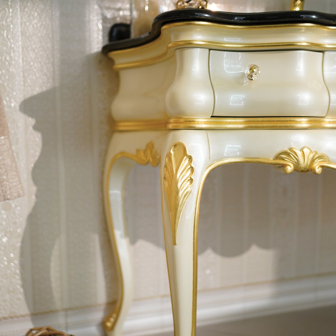 AFRODIT 34" & 49" Beige Gold Single Sink Bathroom Vanity - Etsy