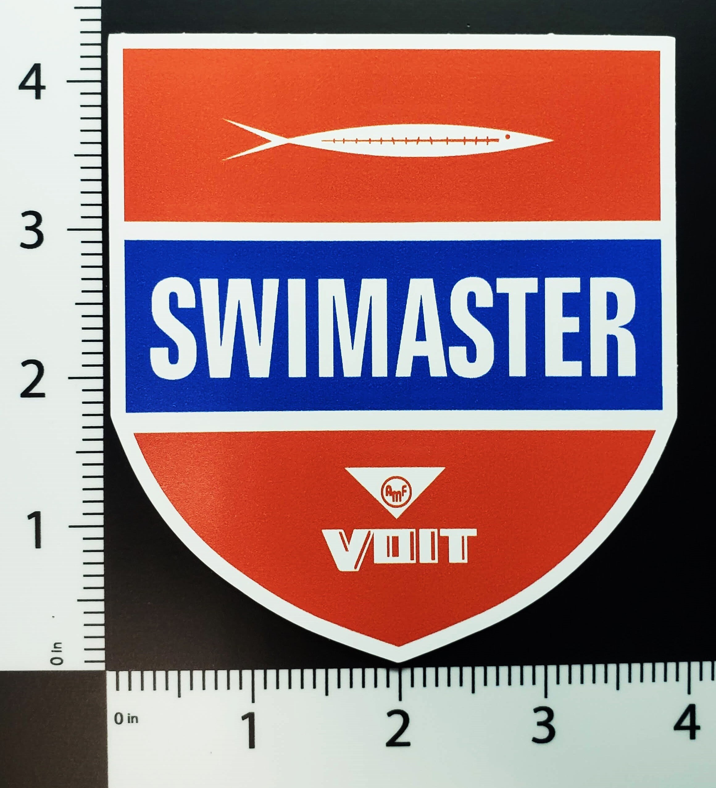 VOIT Swimaster Scuba Dive Diving Decal Sticker Repro 6mil UV Vinyl 4.5 ...