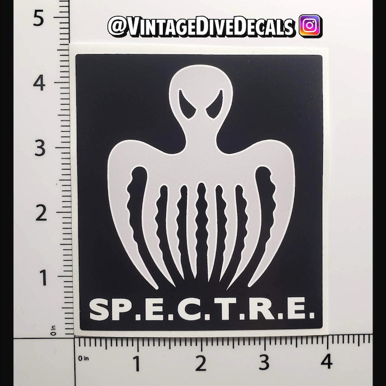 SPECTRE SP.E.C.T.R.E. Scuba Dive Diving Decal Sticker Reproduction 6mil ...