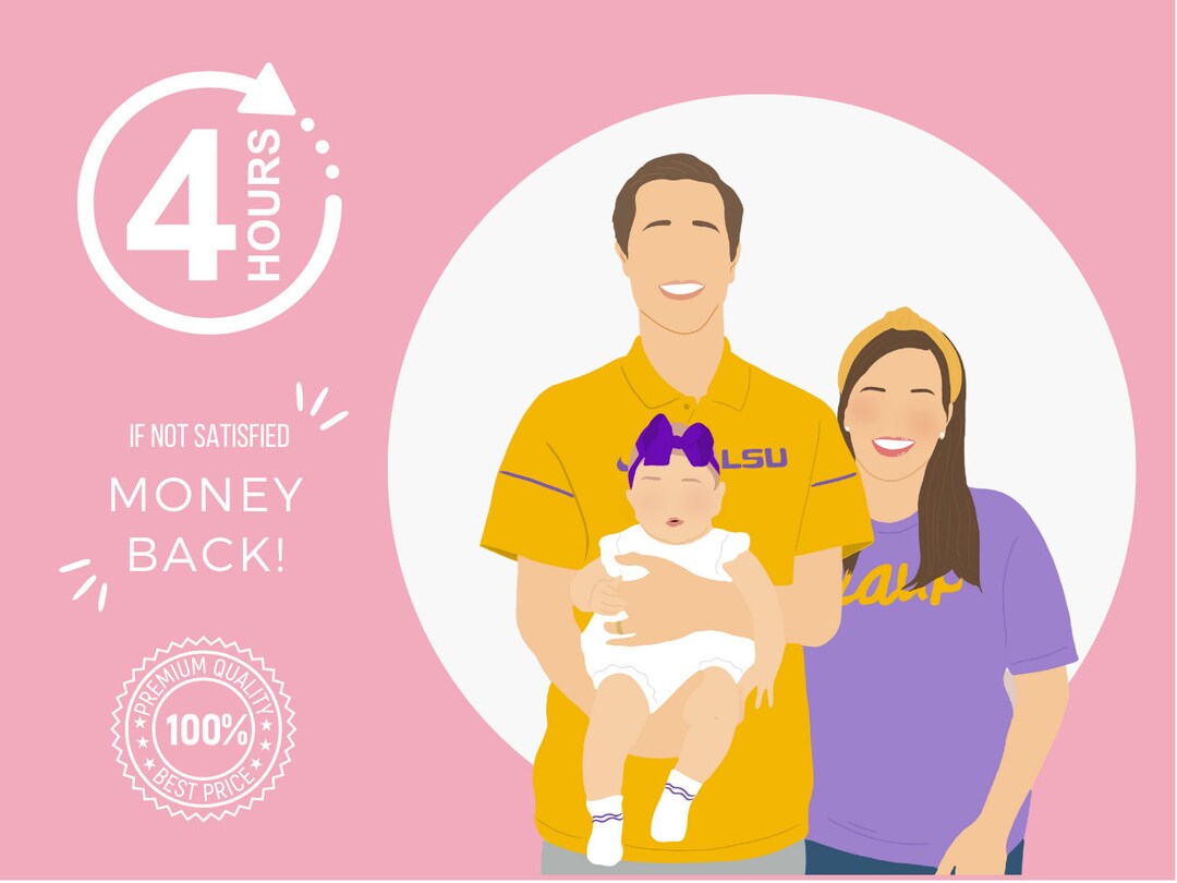 Baby Illustration, Newborn Baby, Faceless Portrait Print, Baby ...