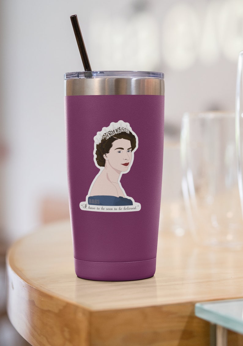 Queen Elizabeth Sticker, British Royalty, England, the Crown ...