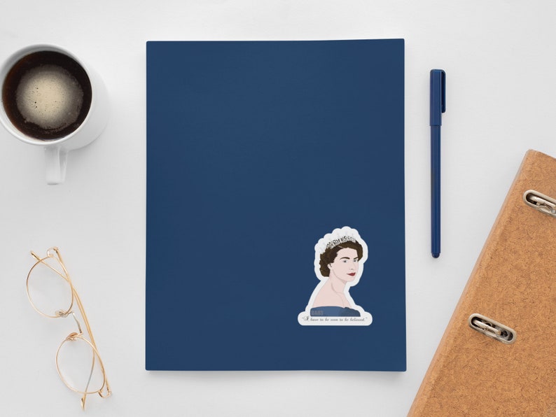 Queen Elizabeth Sticker, British Royalty, England, the Crown ...