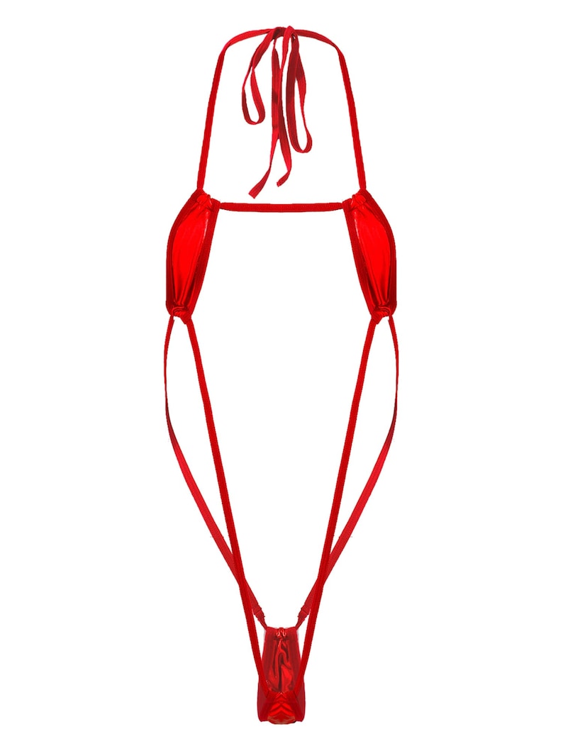 Women Adults Metallic Shiny Micro Monokini One-piece Bathing - Etsy Canada