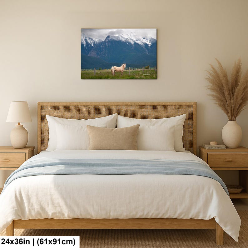 American Cream Draft Horse Wall Art – Mission Mountains Montana ...