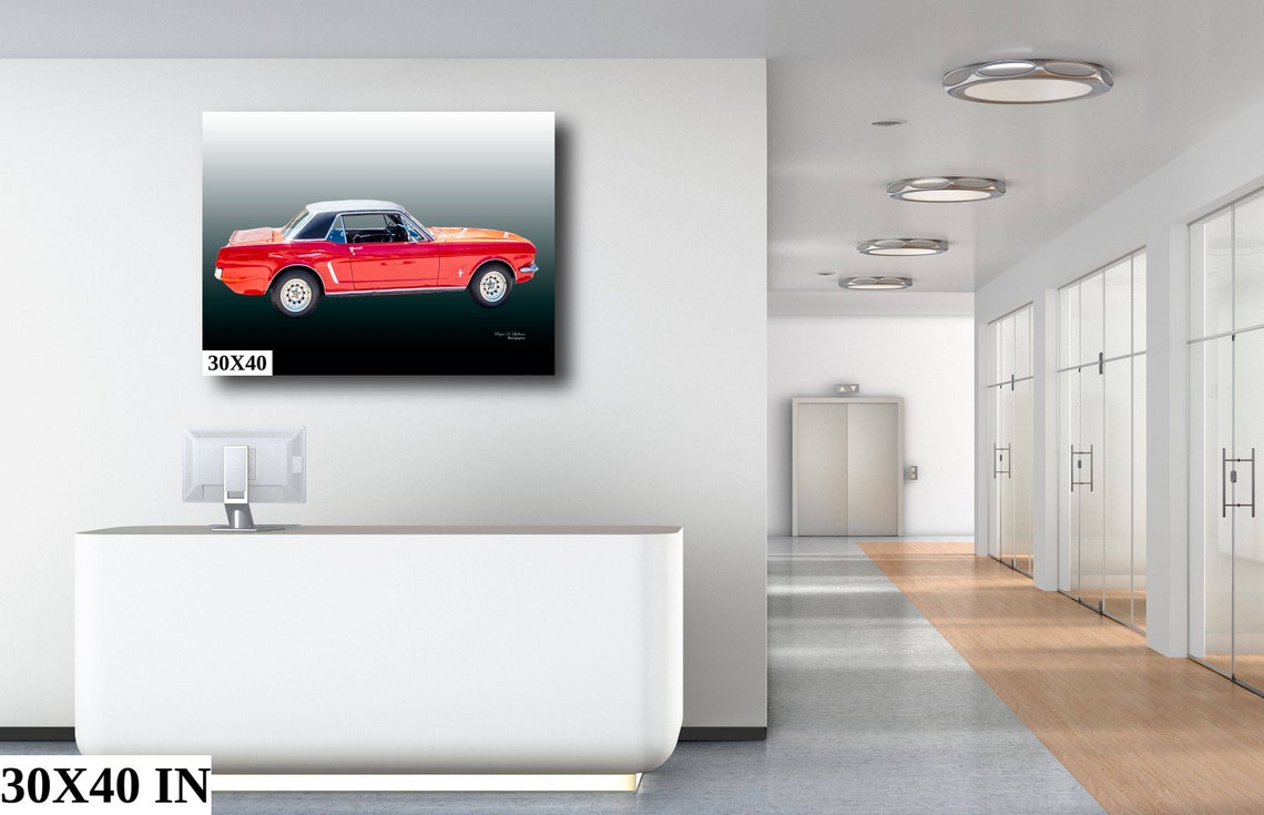 1965 Ford Mustang, 1960 American Cars, Classic Pony Car Photo, Glossy ...