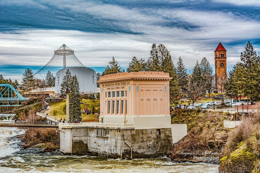 Havermale Island Spokane River Washington, Riverfront Park Photo ...