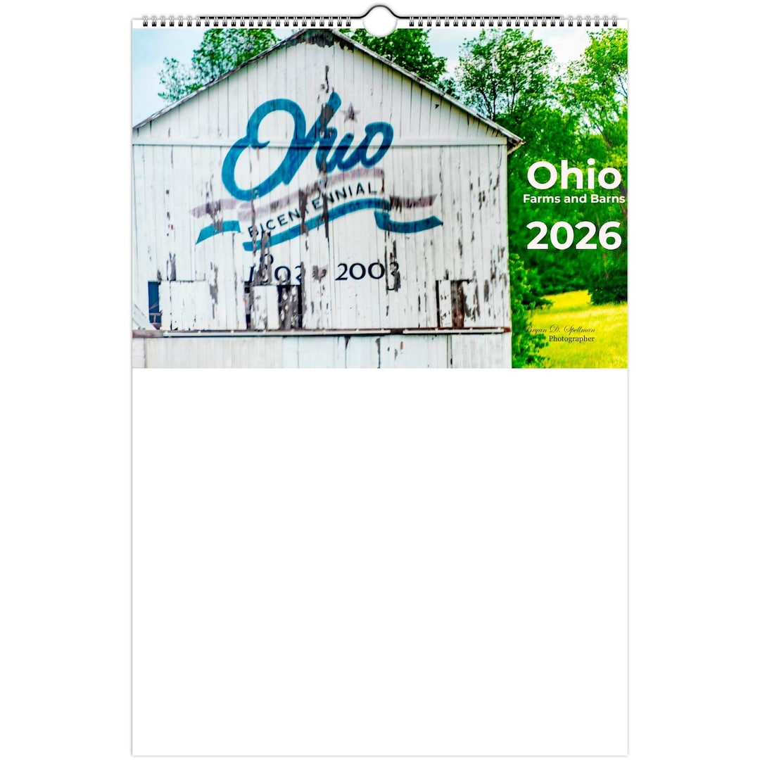 2026 Ohio Barn Calendar – Rustic Farm Life, Rural Countryside Scenes ...