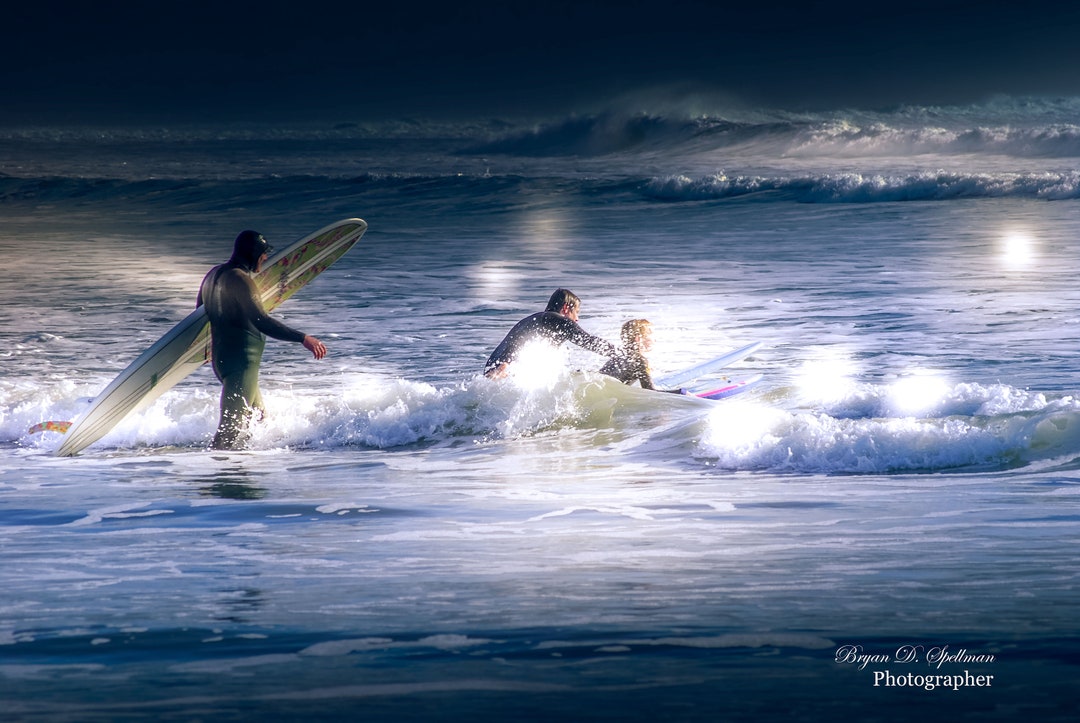 Surfing Family at Crescent Beach, Surfing Photography, Pacific Ocean ...