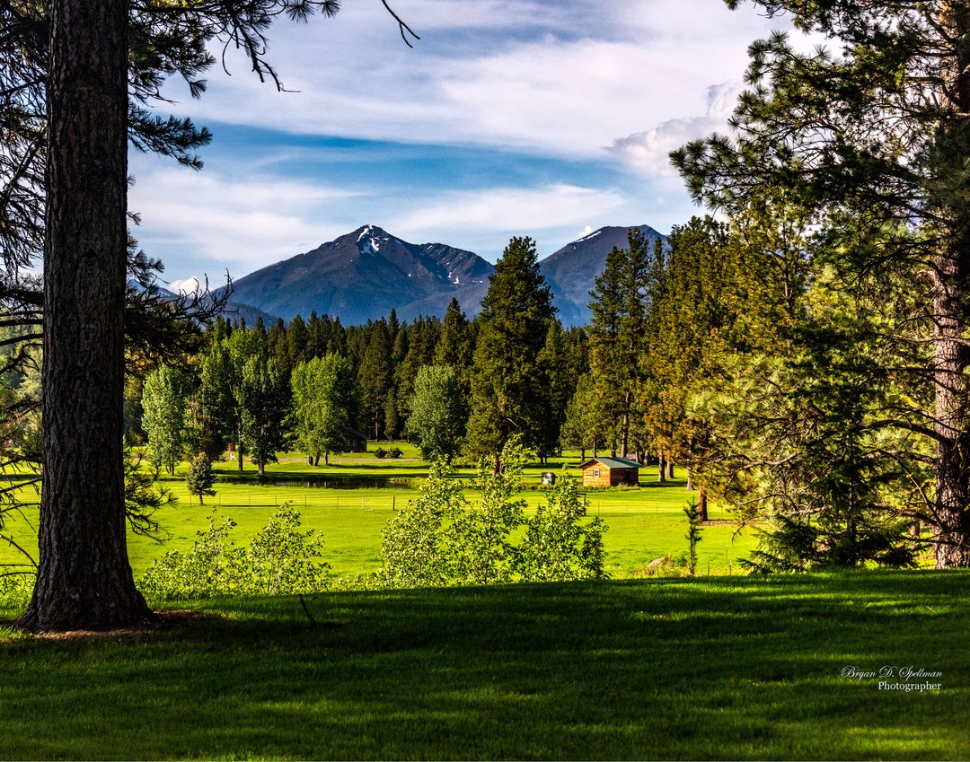 Pyramid Peak Mountain Photo Print, Montana Scenery, Montana Mountain ...