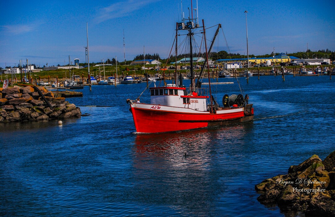 Fishing Boat, Crescent City California, Harbor Photography, Pacific ...